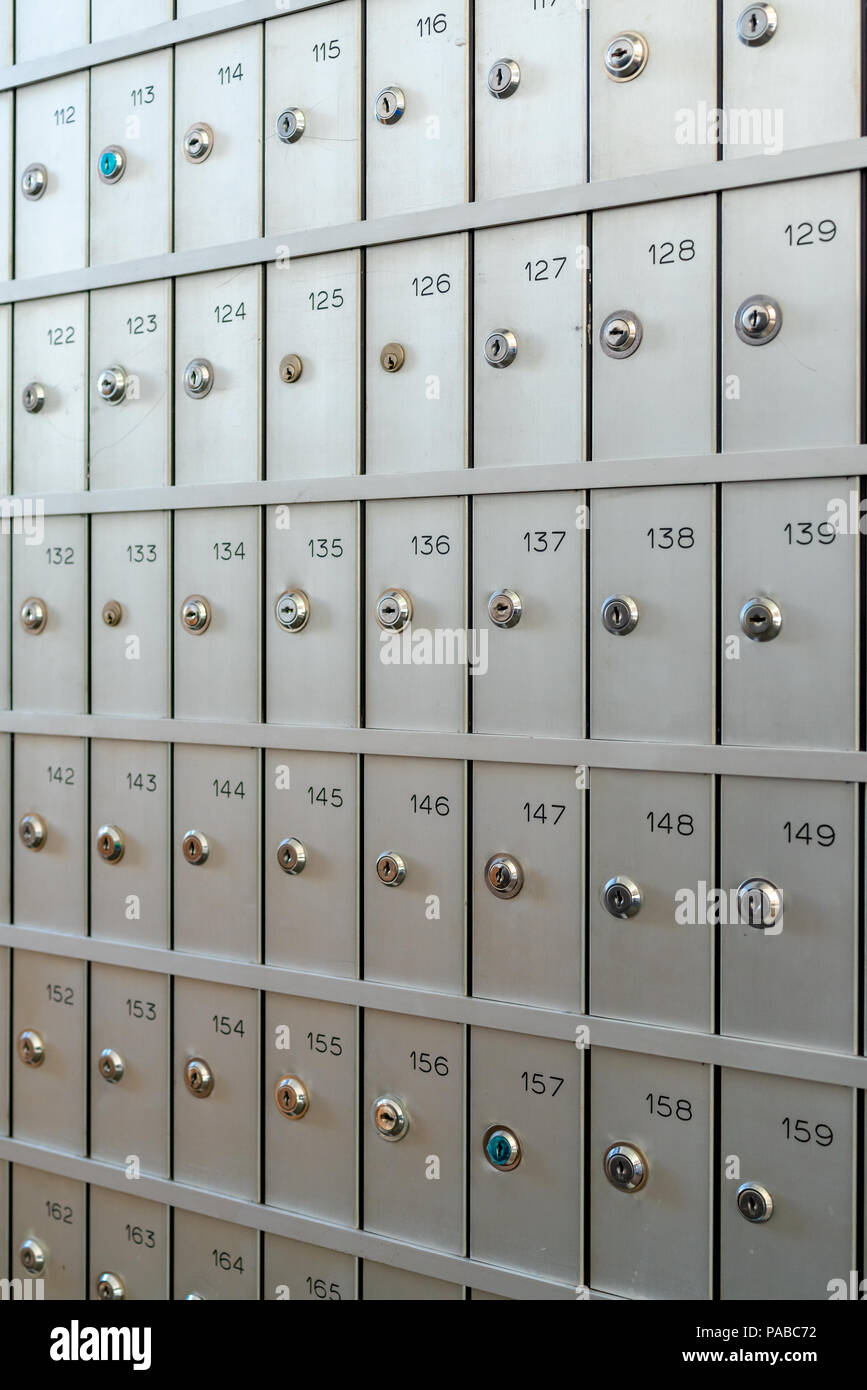 a lot of boxes for storing personal valuable things Stock Photo - Alamy