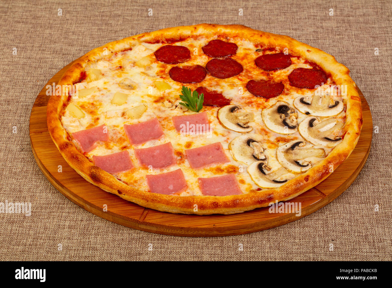 Pizza mix slices hi-res stock photography and images - Alamy
