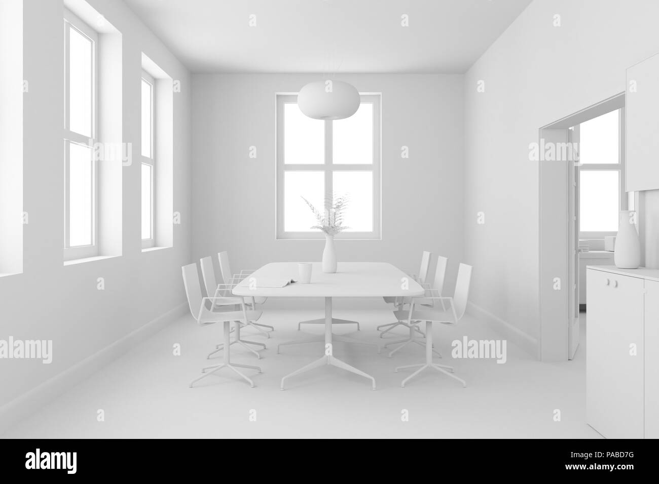 Model of dining room interior design Stock Photo - Alamy