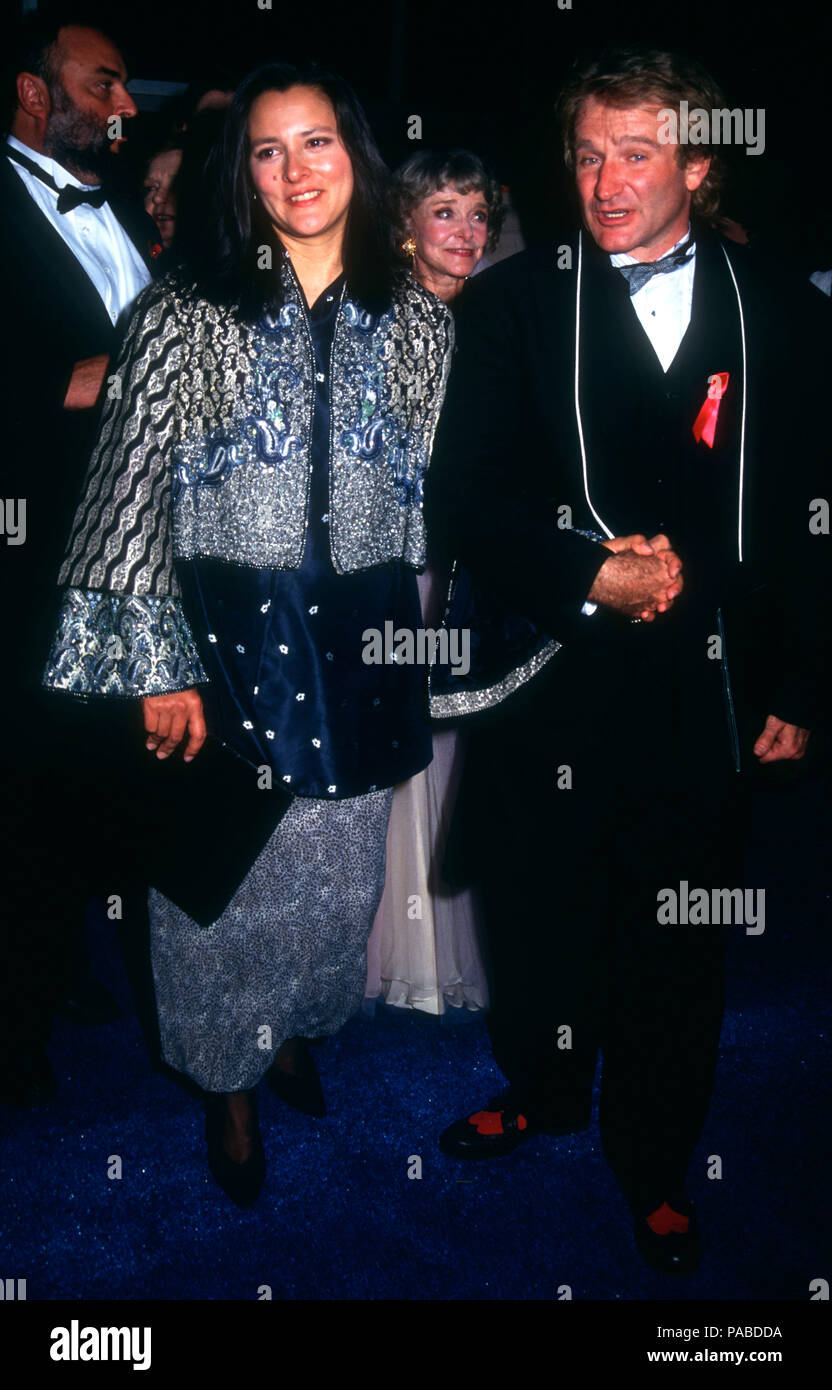 LOS ANGELES, CA - MARCH 30: Marsha Garces and actor Robin Williams ...