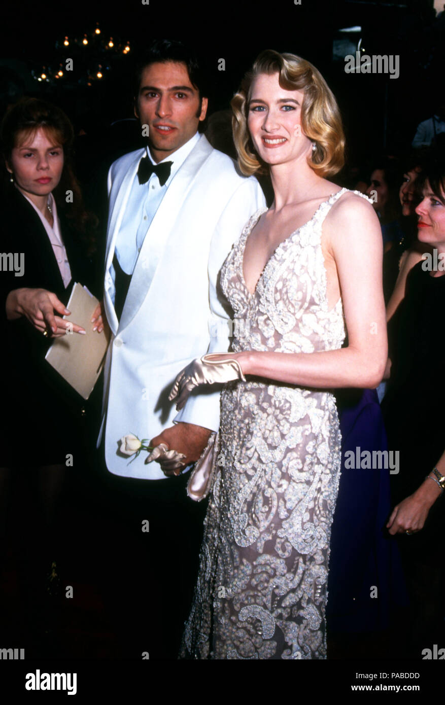 LOS ANGELES, CA - MARCH 30: Actor Vincent Spano and actress Laura Dern ...