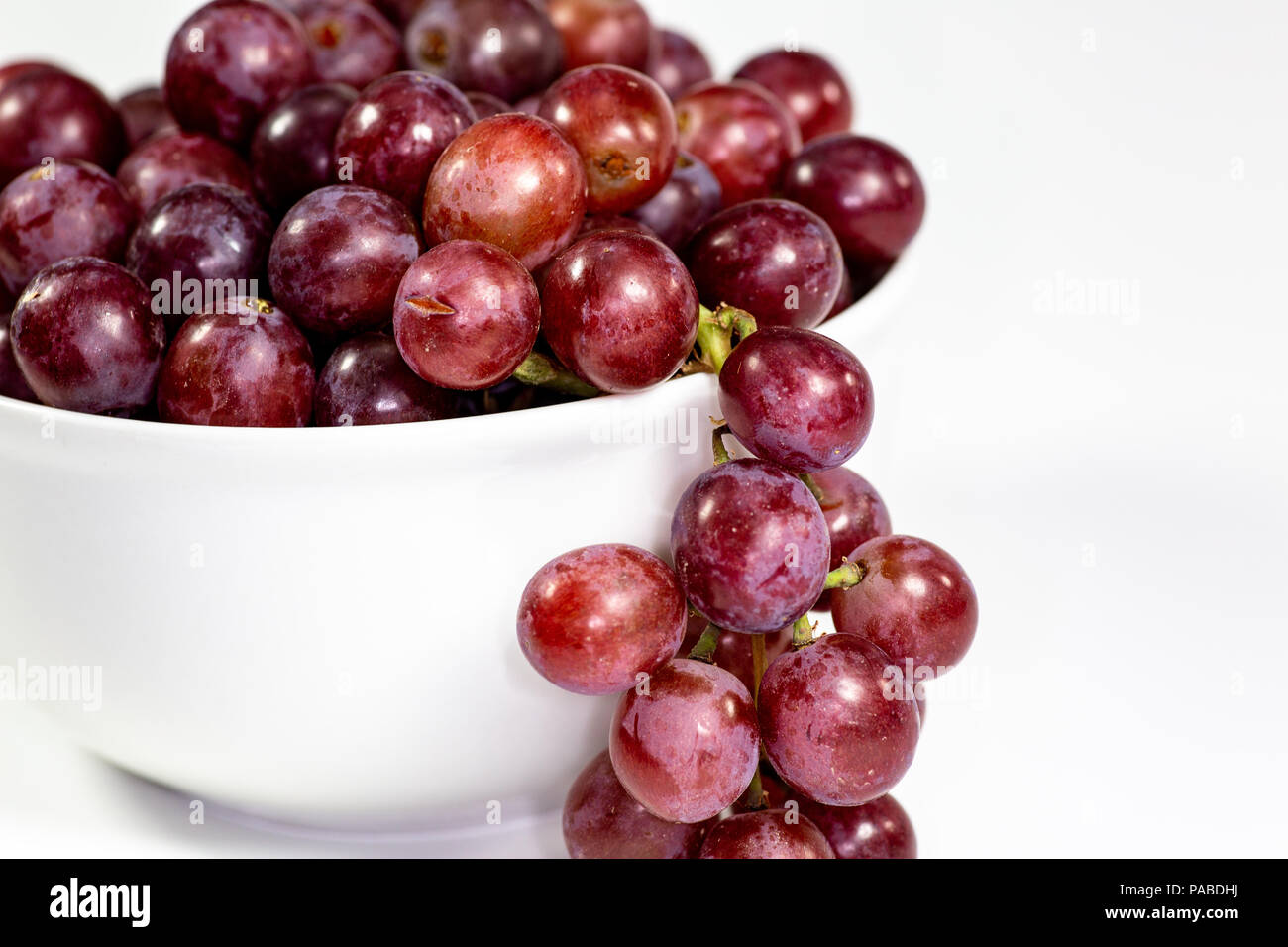 Red Grapes In A Bowl