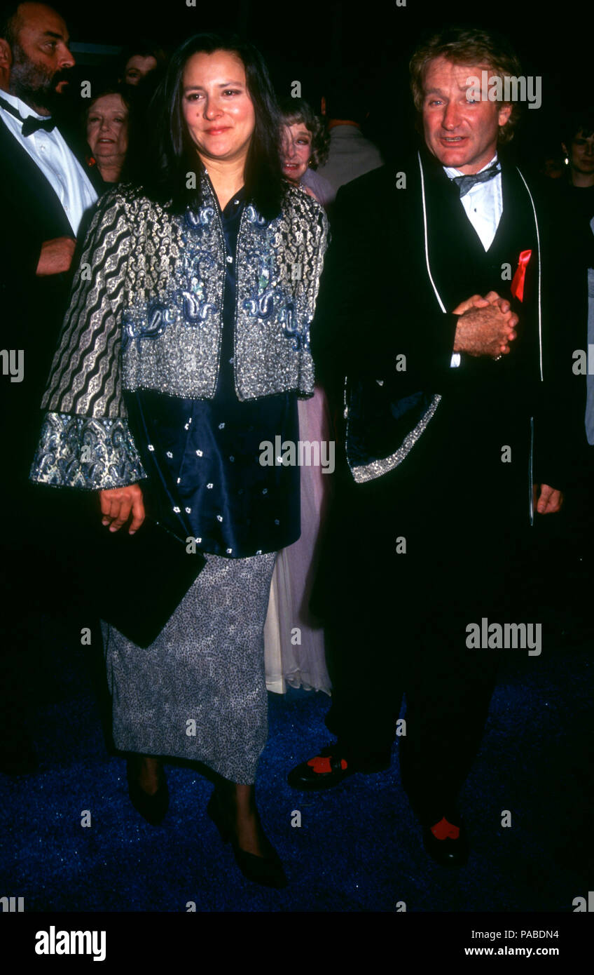 LOS ANGELES, CA - MARCH 30: Marsha Garces and actor Robin Williams ...