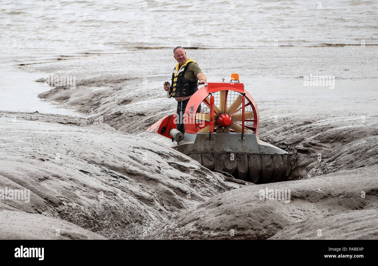 Man on a hovercraft hi-res stock photography and images - Alamy