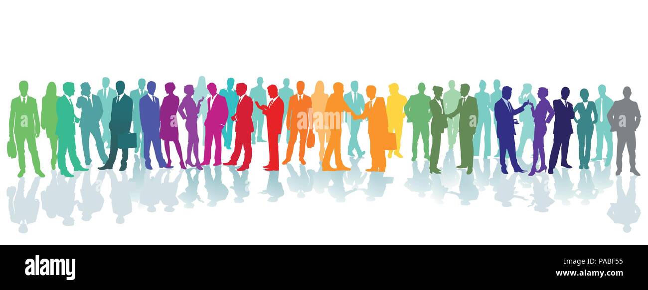 Crowd walking Stock Vector Images - Alamy