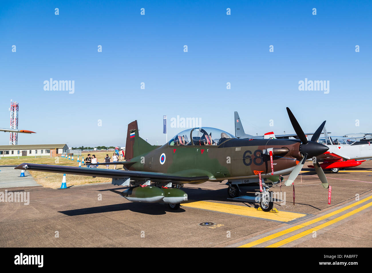 Slovenian Air Force PC-9M Swift pictured at the 2018 Royal ...