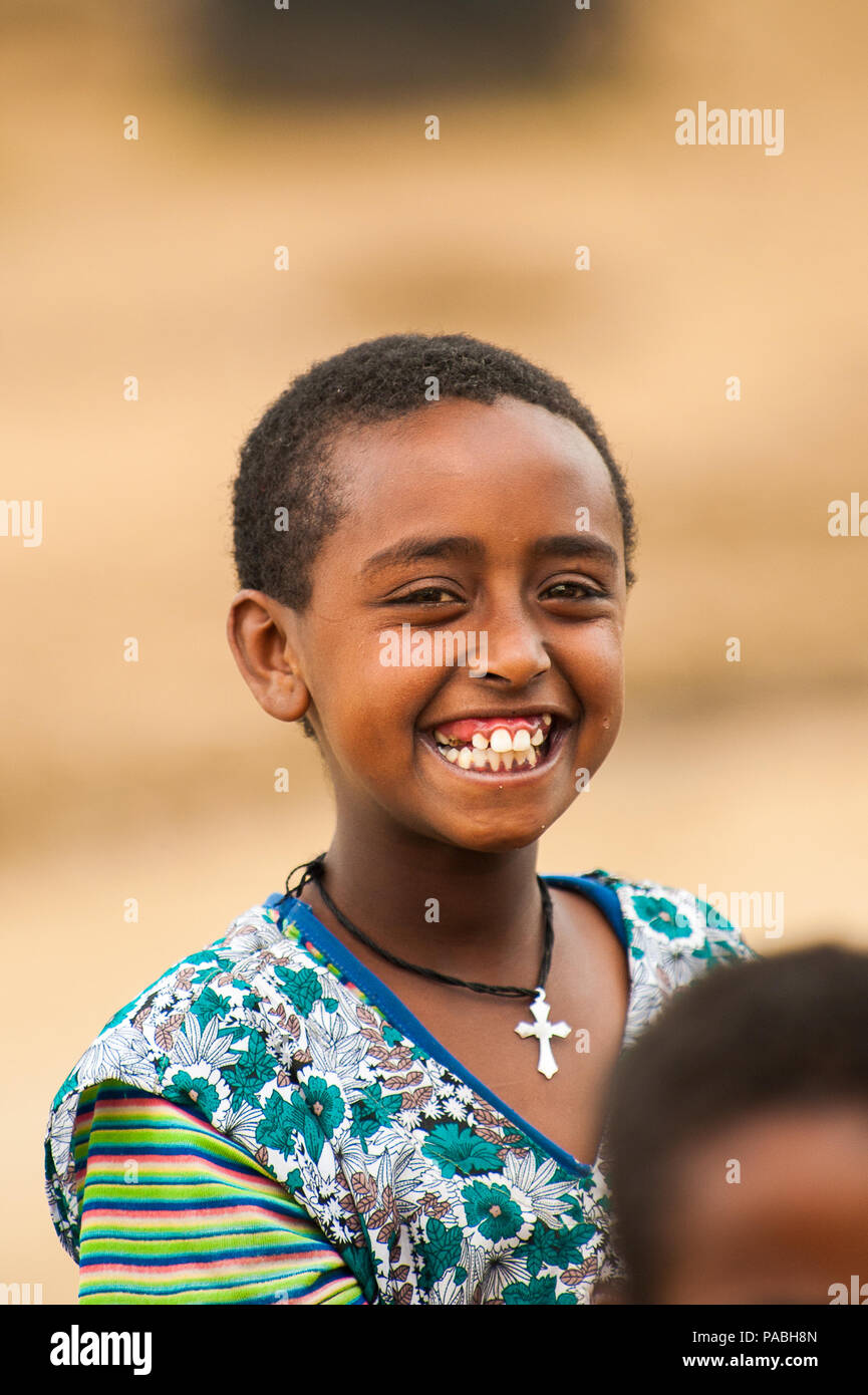 Young smiling ethiopian boy in hi-res stock photography and images - Alamy