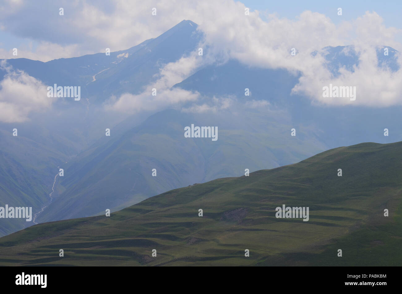 Mountains from the Greater Caucasus range in Shahdag National Park ...
