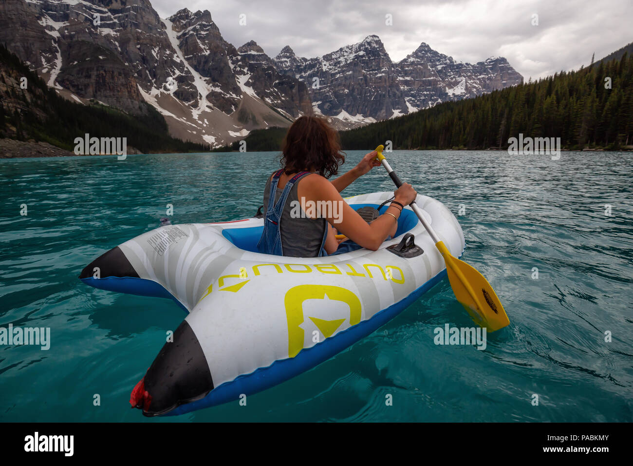 Girl on inflatable boat High Resolution Stock Photography and Images ...