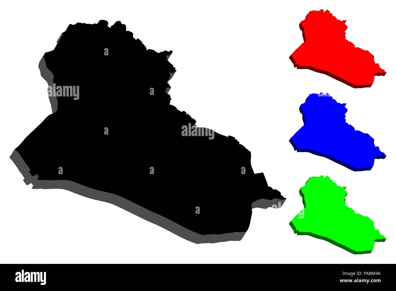 Republic of iraq map Stock Vector Images - Alamy