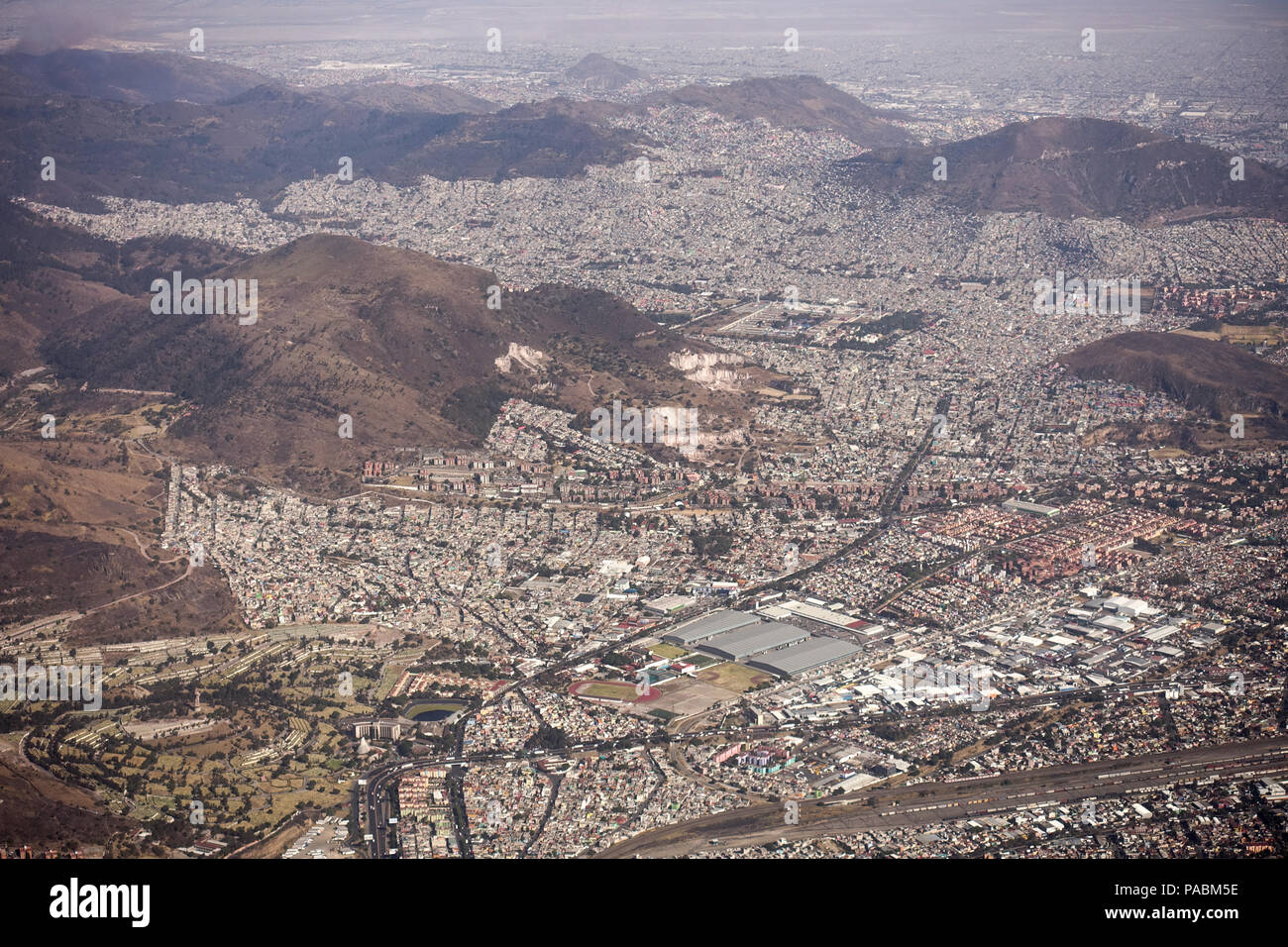 Mexico City from above, Mexico Stock Photo - Alamy