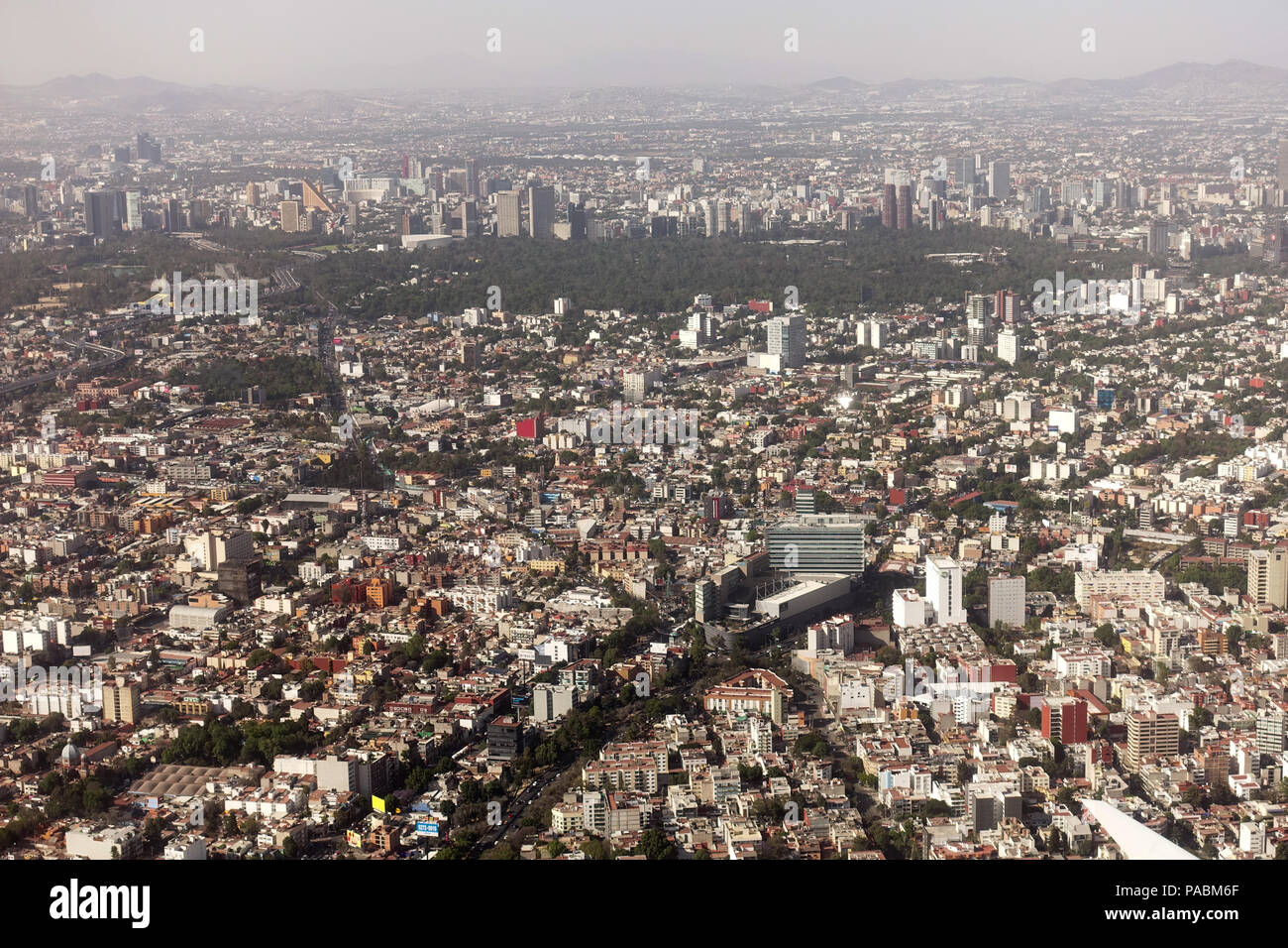Mexico City from above, Mexico Stock Photo - Alamy