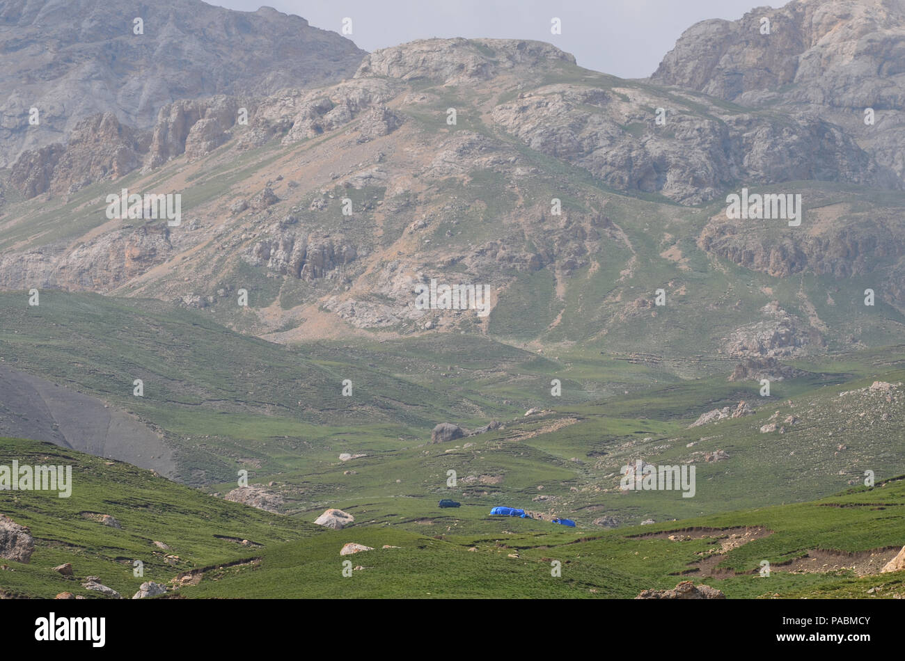Mountains from the Greater Caucasus range in Shahdag National Park ...
