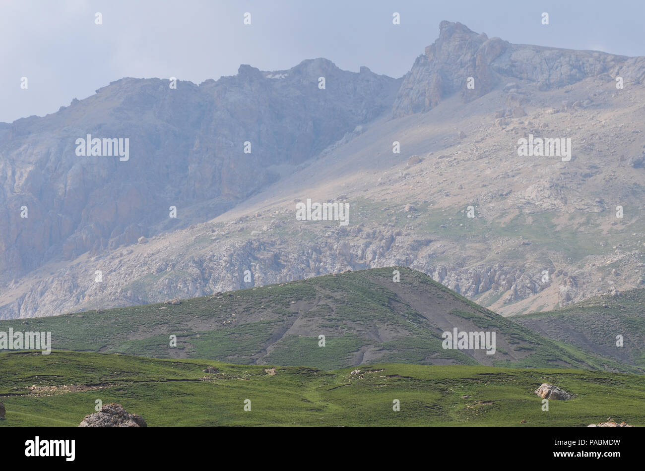 Mountains from the Greater Caucasus range in Shahdag National Park ...