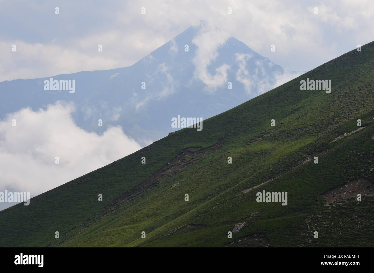 Mountains from the Greater Caucasus range in Shahdag National Park ...