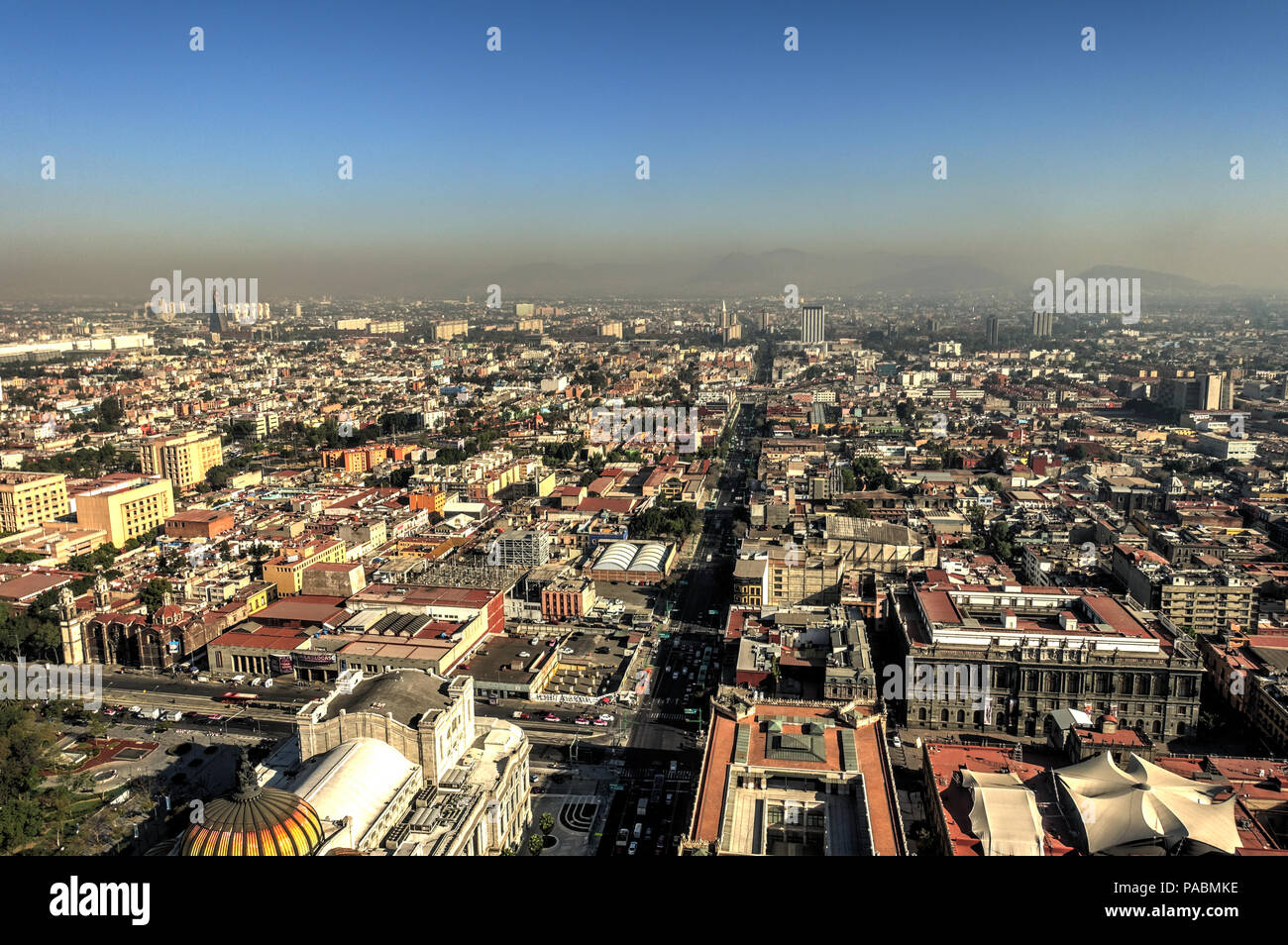 Mexico City from above, Mexico Stock Photo - Alamy