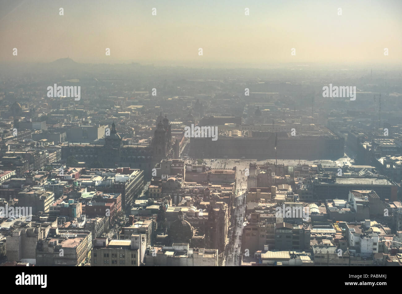 Mexico City from above, Mexico Stock Photo - Alamy