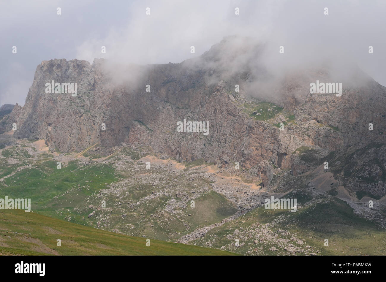 Mountains from the Greater Caucasus range in Shahdag National Park ...