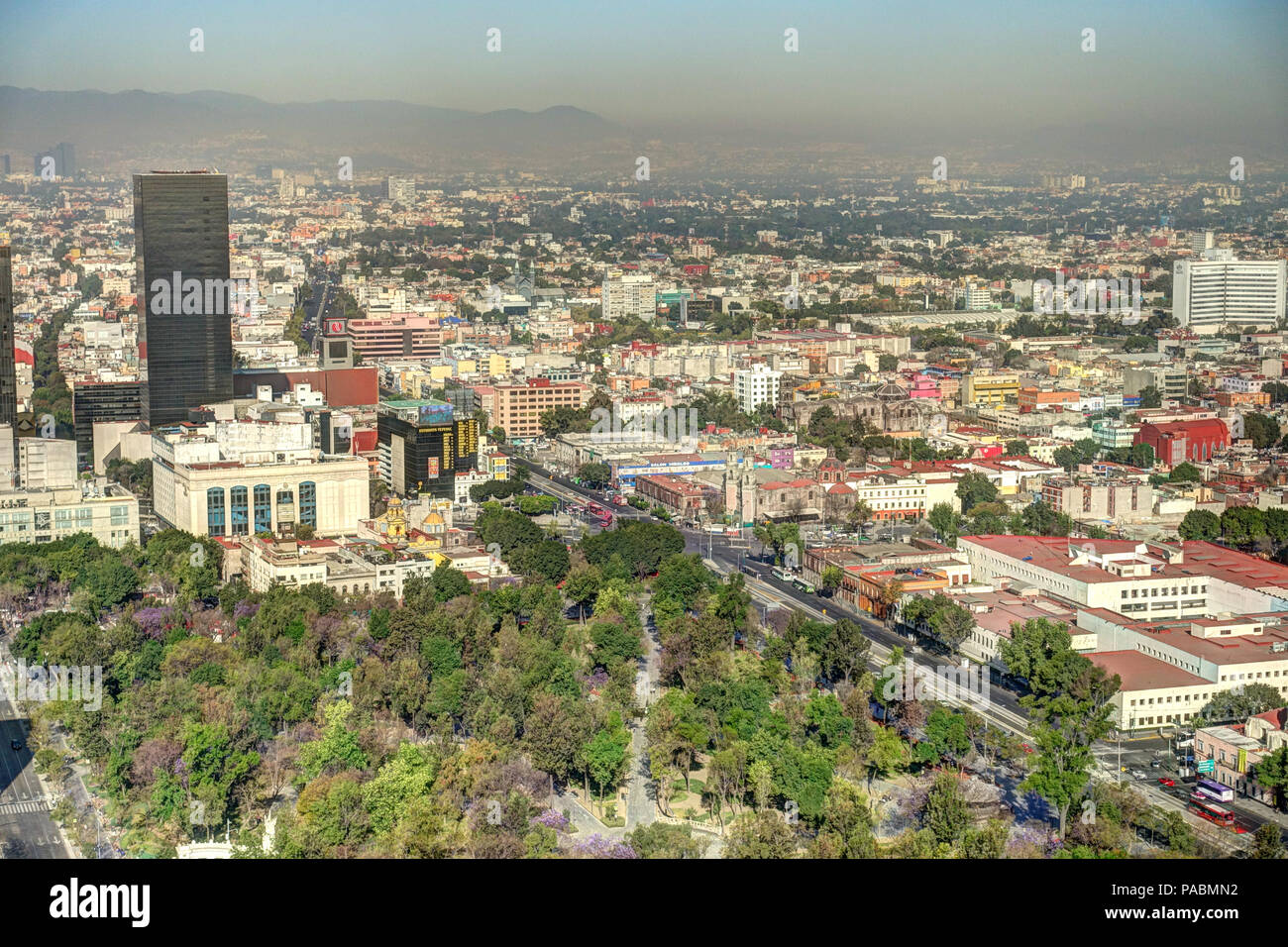 Mexico City from above, Mexico Stock Photo - Alamy