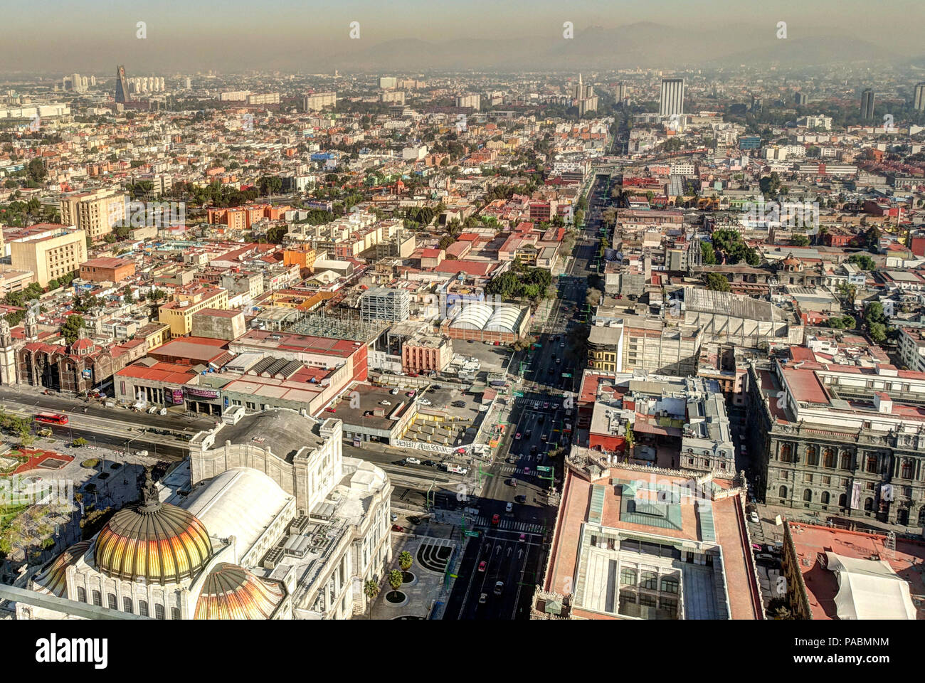 Mexico City from above, Mexico Stock Photo - Alamy