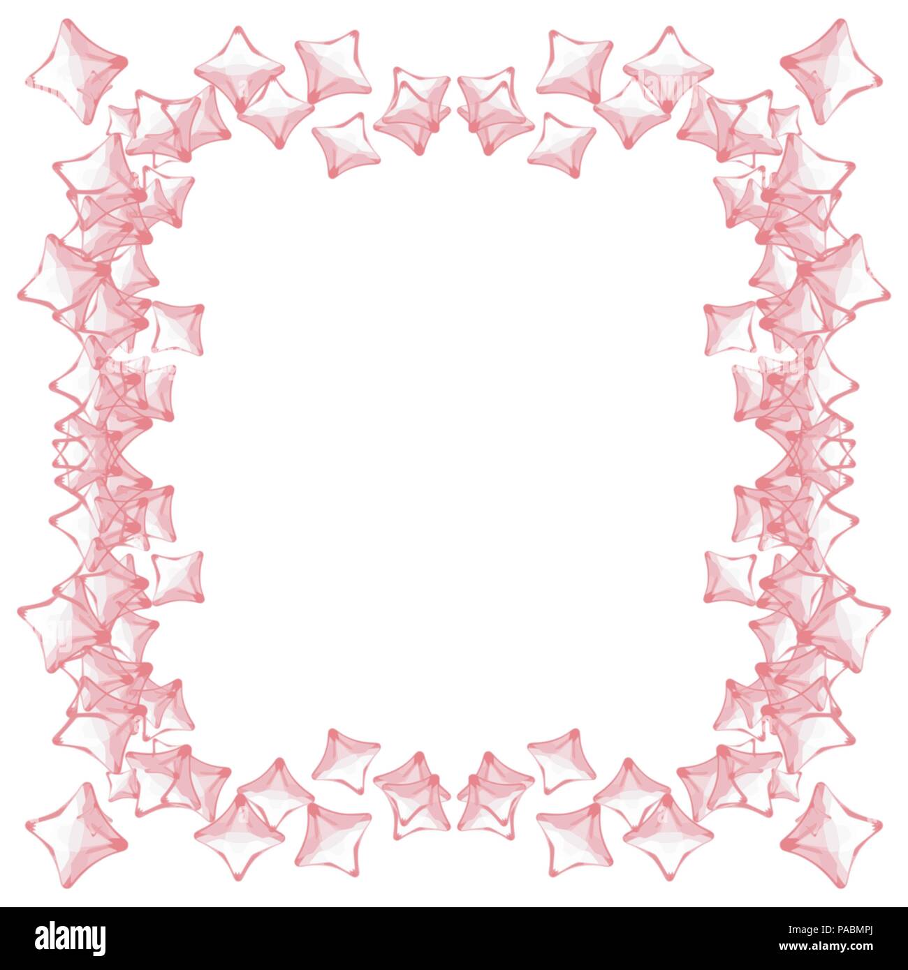 Pink Star Border