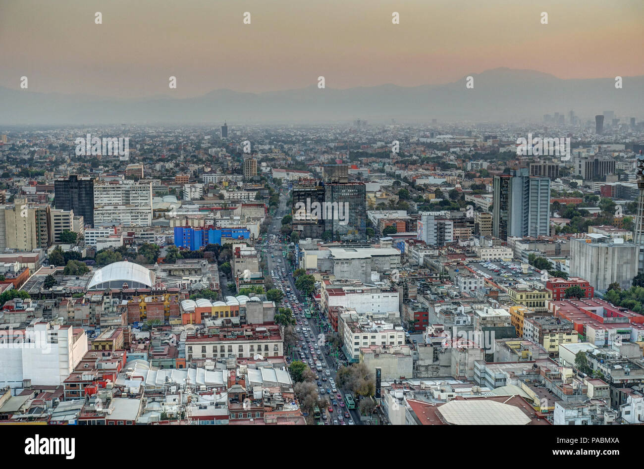 Aerial mexico city sprawl hi-res stock photography and images - Alamy