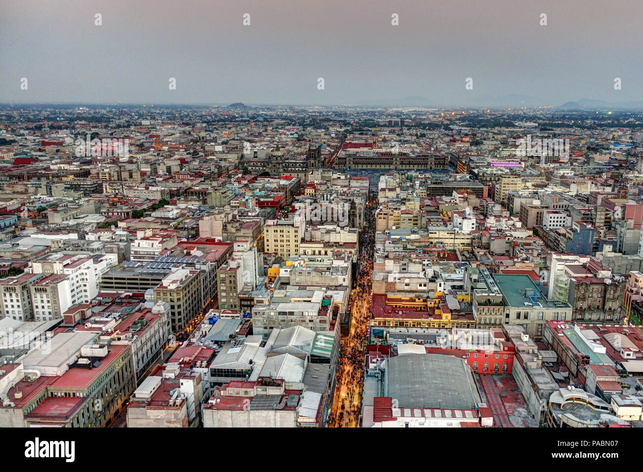 Mexico City from above, Mexico Stock Photo - Alamy
