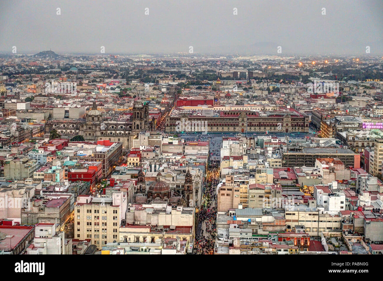 Mexico City from above, Mexico Stock Photo - Alamy