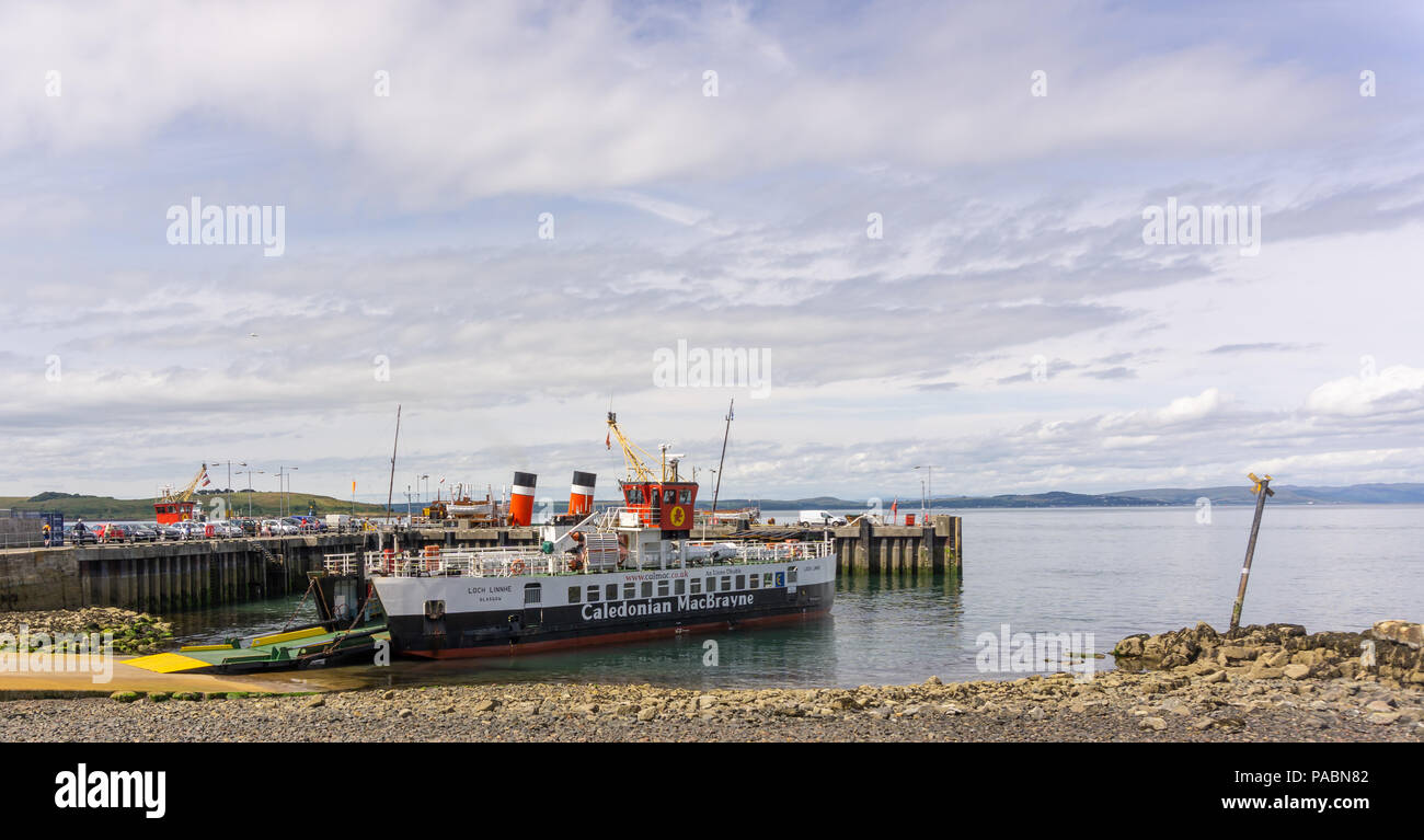 Largs, Scotland, UK - July 19, 2018: Largs in the West Coast of ...