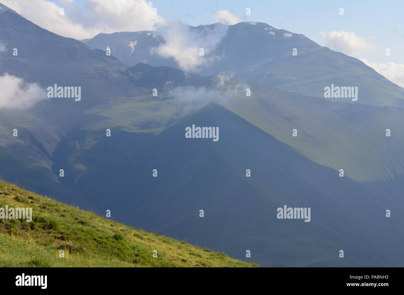 Mountains from the Greater Caucasus range in Shahdag National Park ...