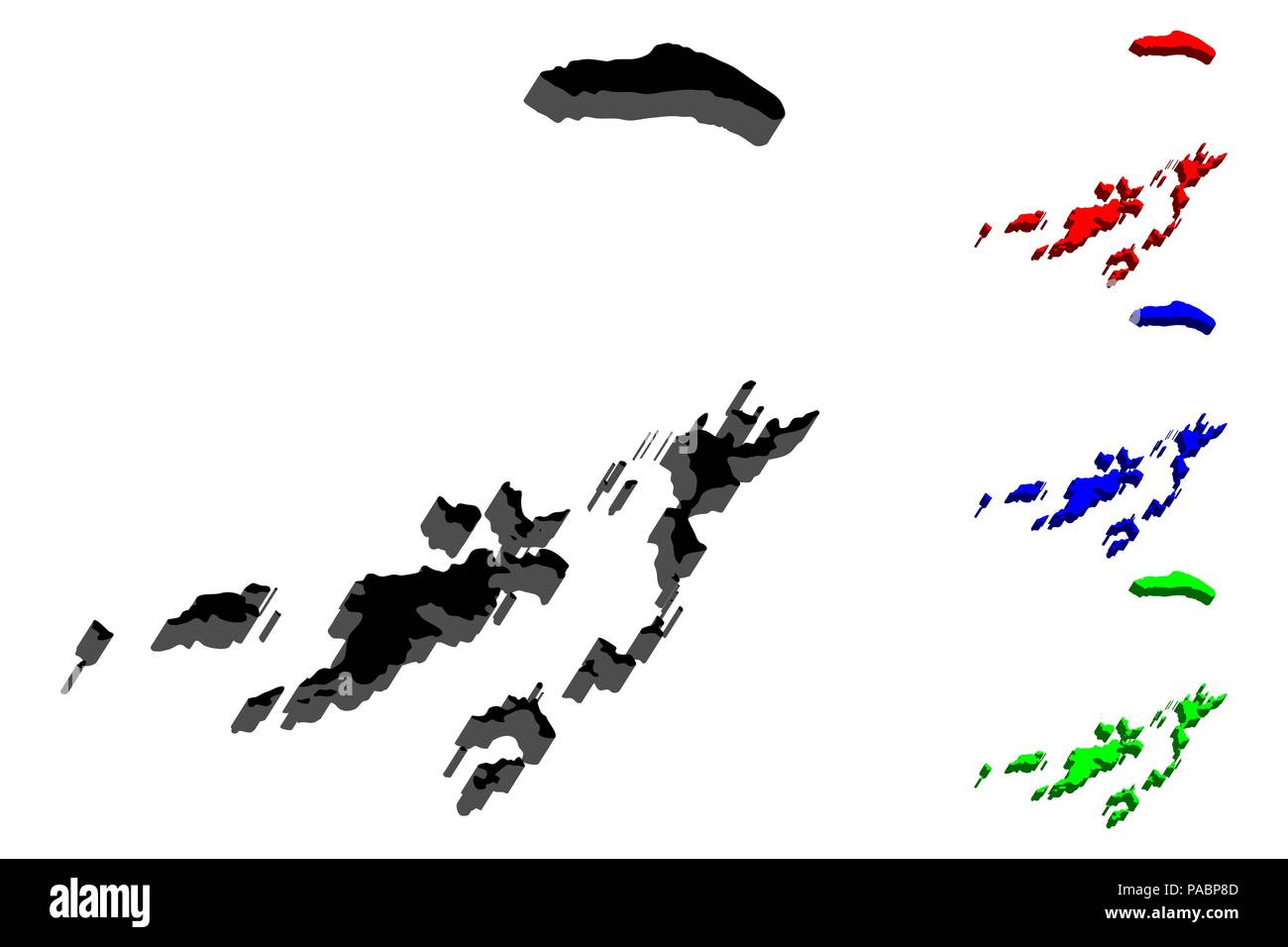Map of british virgin islands hi-res stock photography and images - Alamy