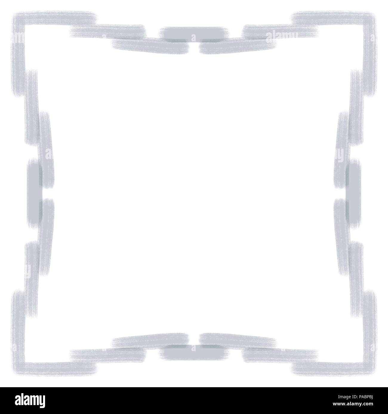 grey watercolor frame border mirror pattern, vector illustration Stock ...