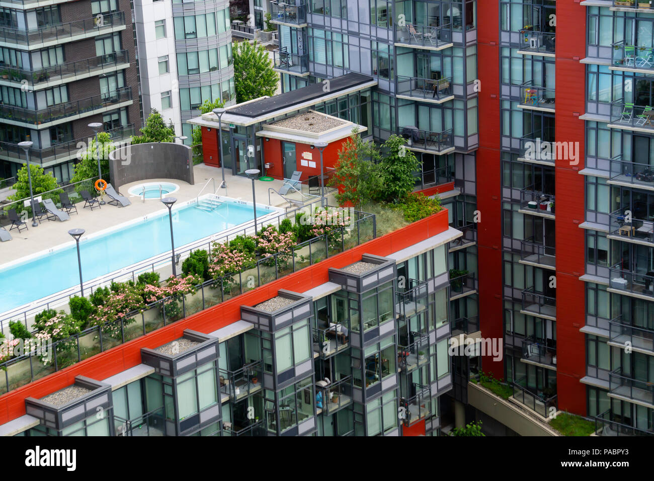 Aerial view downtown vancouver on hi-res stock photography and images ...