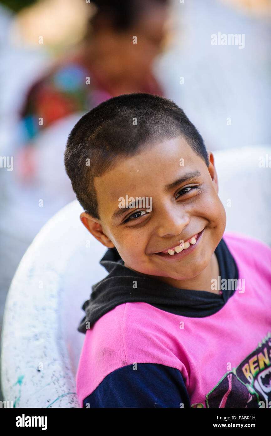 MEXICO CITY, MEXICO - DEC 29, 2011: Unidentified Mexican boy portrait ...