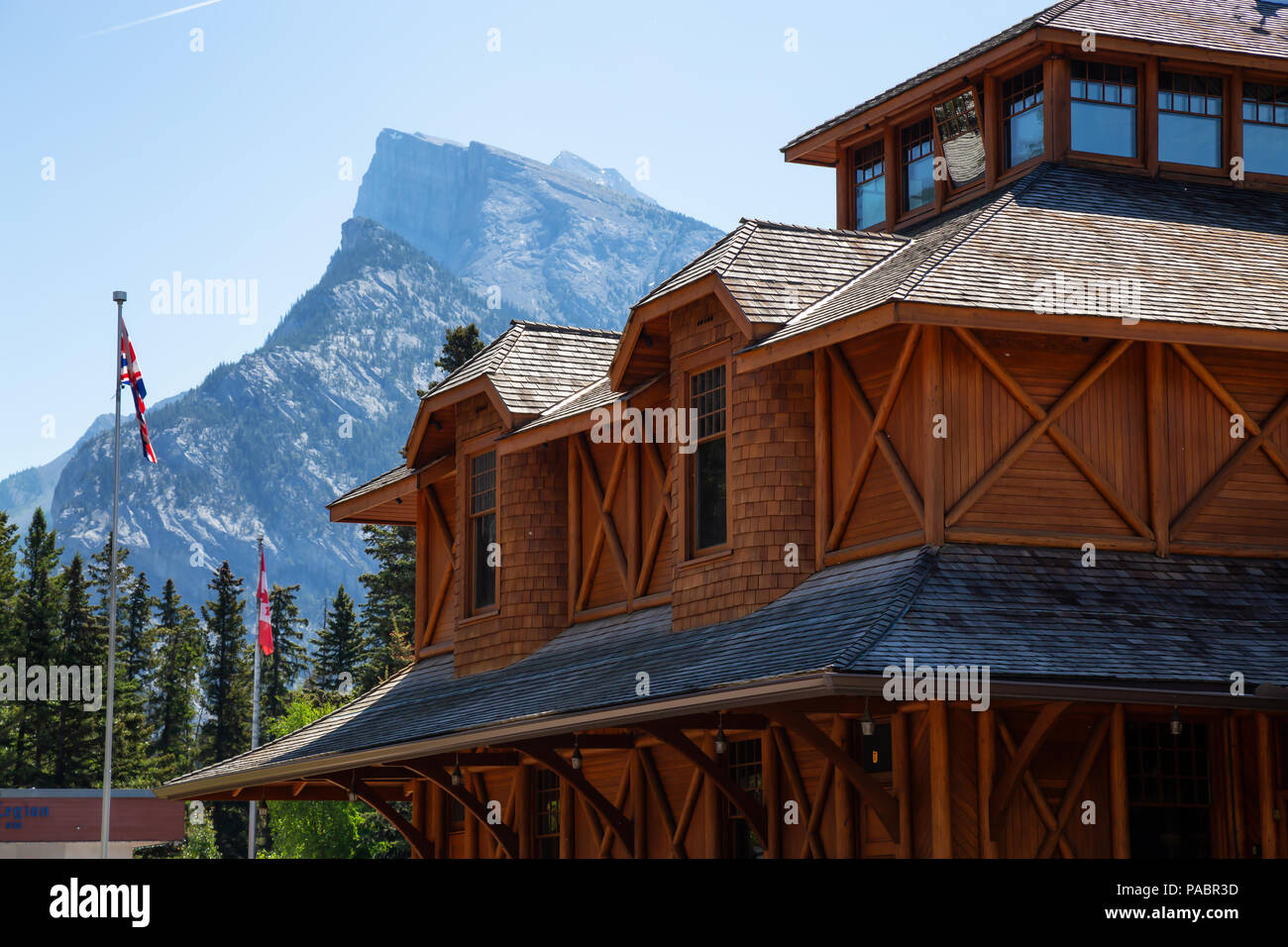 Banff park museum national historic site banff hi-res stock photography ...