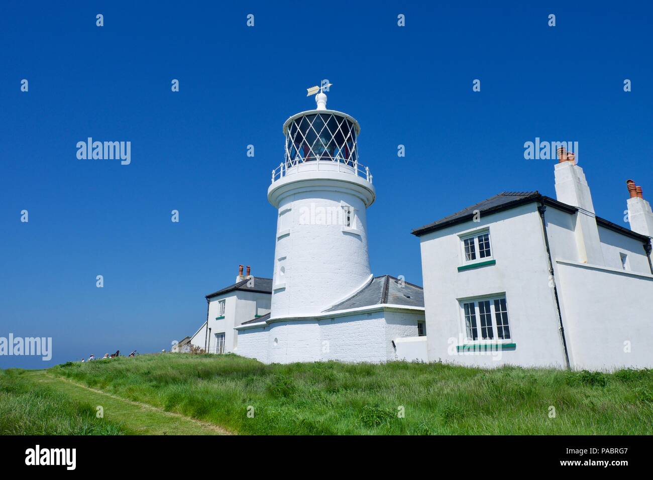 Caldey Island Lighthouse Stock Photo - Alamy