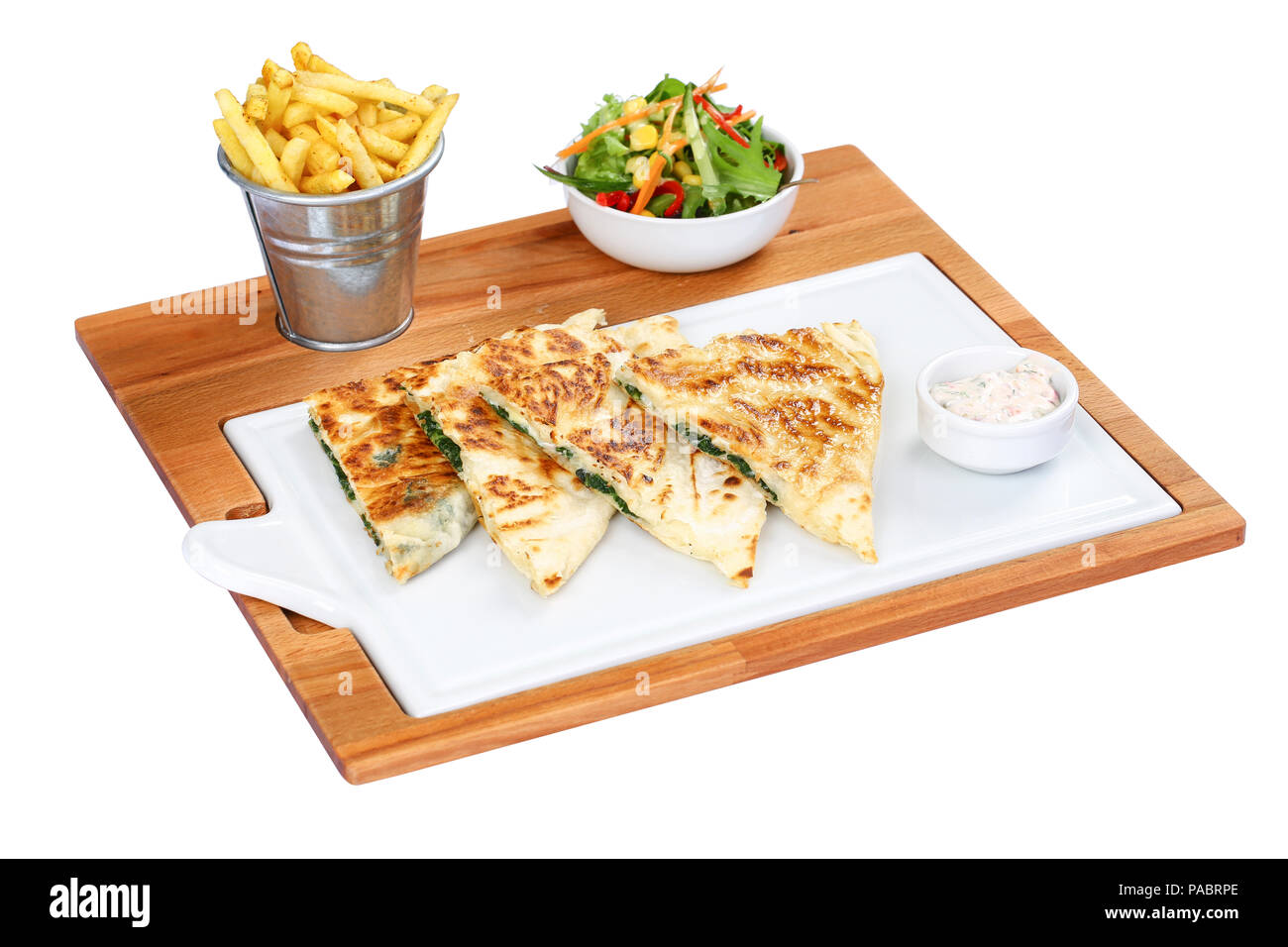 Turkish Traditional Slices of Gozleme / Pancake Stock Photo - Alamy