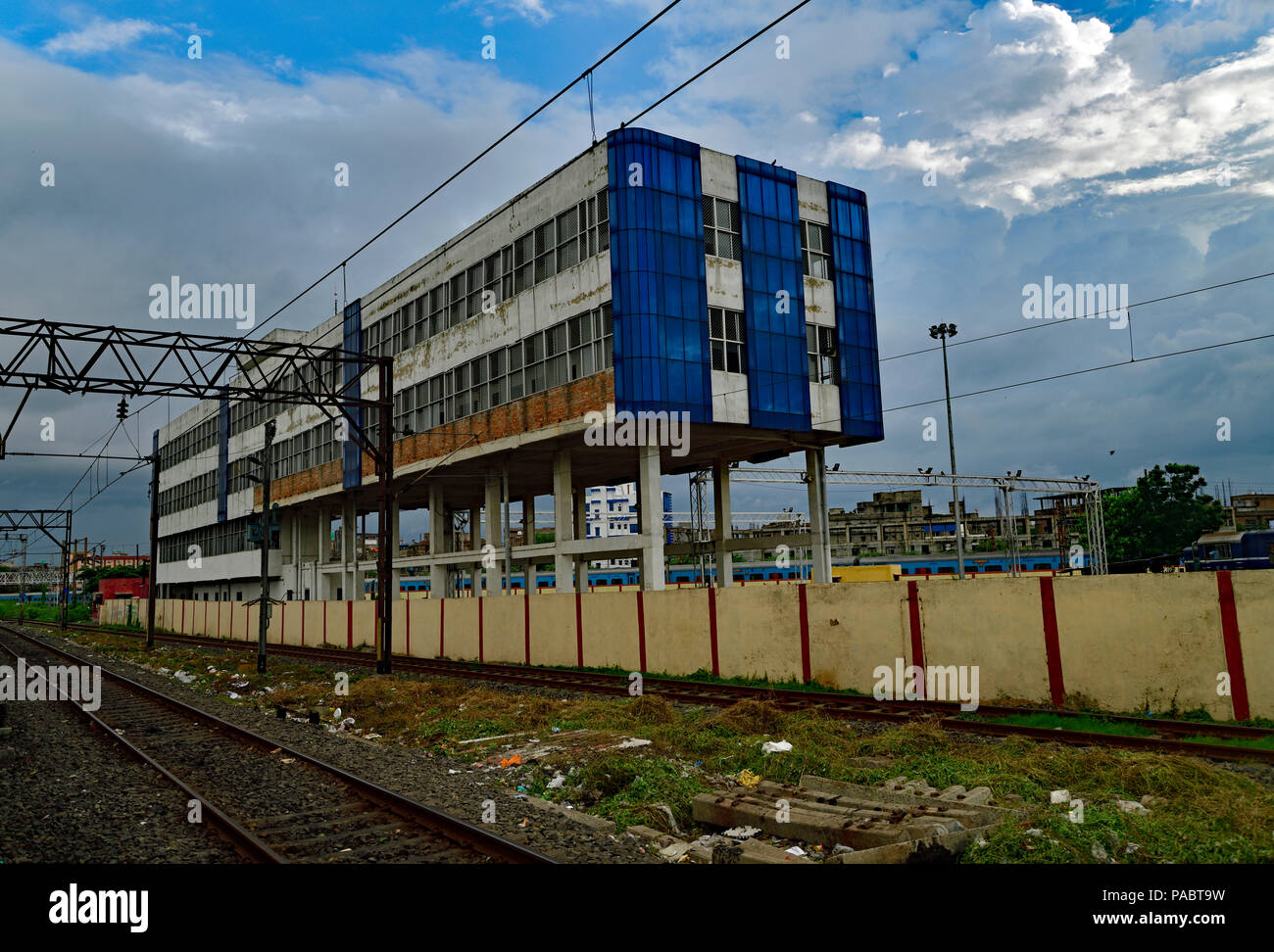 An Indian Railway Maintenance Building Stock Photo - Alamy