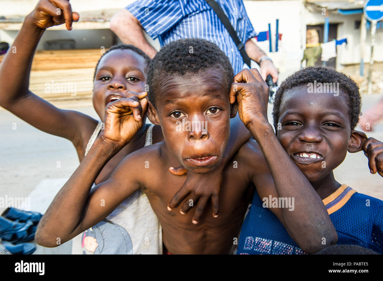 ACCRA, GHANA - MARCH 3, 2012: Unidentified Ghanaian children have fun ...