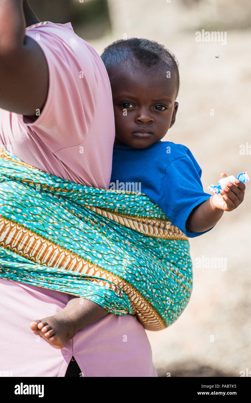 ACCRA, GHANA - MARCH 3, 2012: Unidentified Ghanaian little baby boy on ...