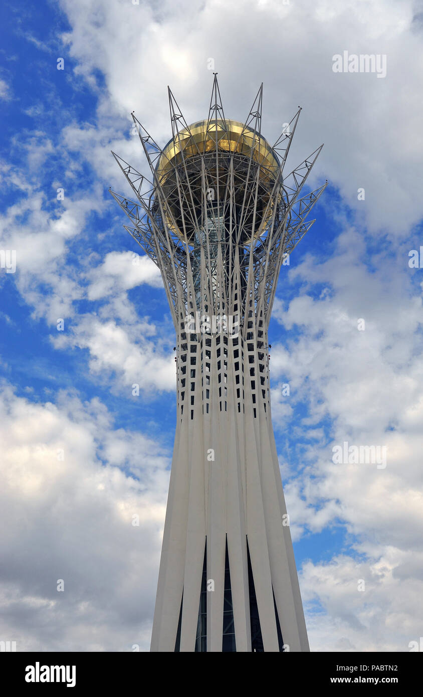 Baiterek monument and observation tower, Astana, Kazakhstan Stock Photo ...