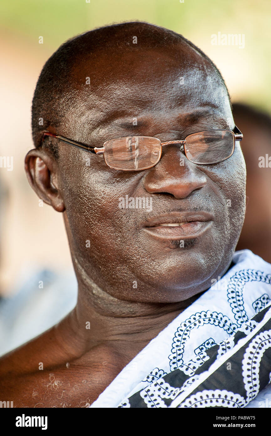 ACCRA, GHANA - MARCH 4, 2012: Unidentified Ghanaian man portrait in the ...