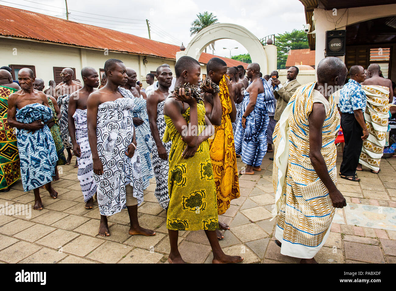 ACCRA, GHANA - MARCH 4, 2012: Unidentified Ghanaian people during the ...