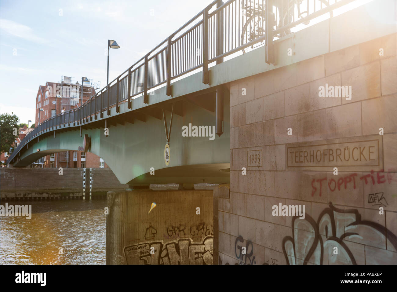 a bridge in bremen historic city germany Stock Photo - Alamy