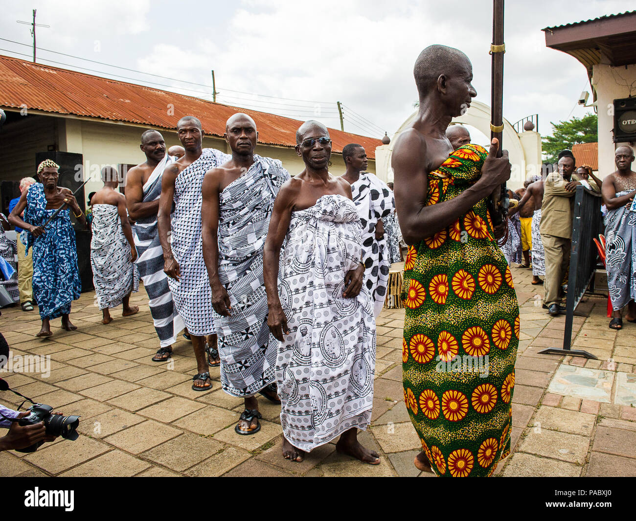 ACCRA, GHANA - MARCH 4, 2012: Unidentified Ghanaian people during the ...