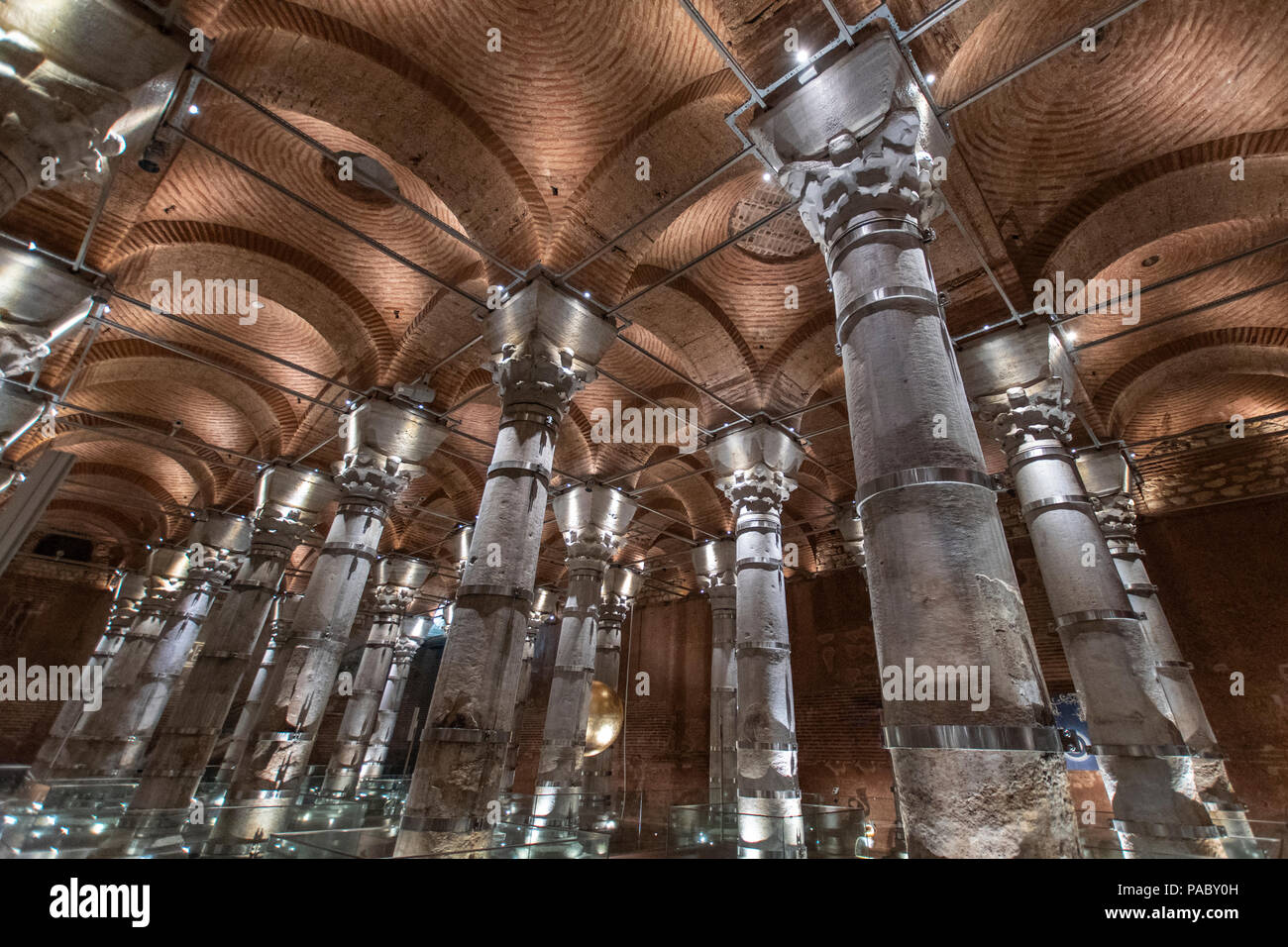 The Theodosius Cistern(Serefiye Sarnici) in Istanbul, Turkey Stock ...