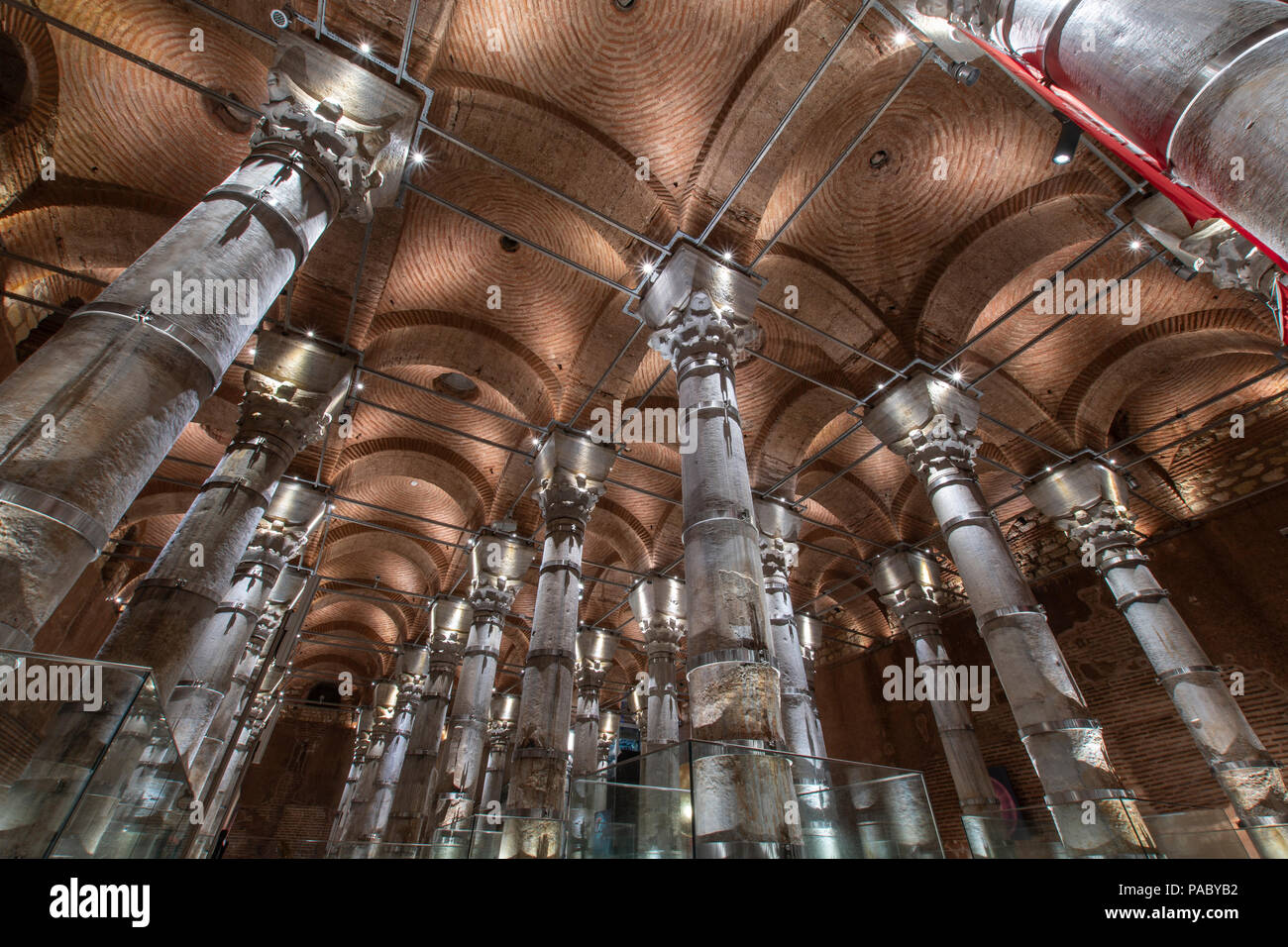The Theodosius Cistern(Serefiye Sarnici) in Istanbul, Turkey Stock ...
