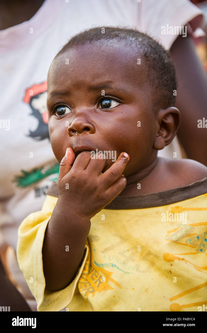 ACCRA, GHANA - MARCH 5, 2012: Unidentified Ghanaian baby boy in Ghana ...