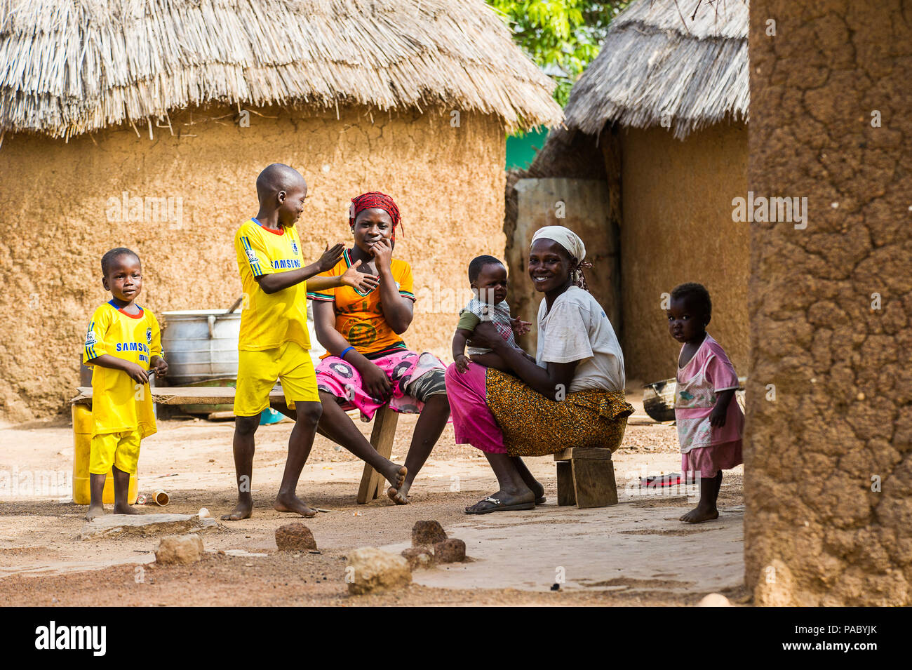 ACCRA, GHANA - MARCH 6, 2012: Unidentified Ghanaian women and their ...