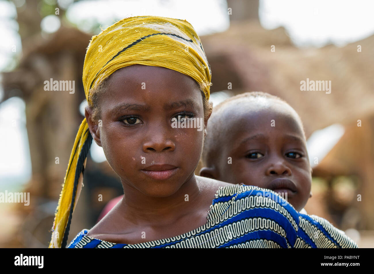 ACCRA, GHANA - MARCH 6, 2012: Unidentified Ghanaian beautiful sad girl ...